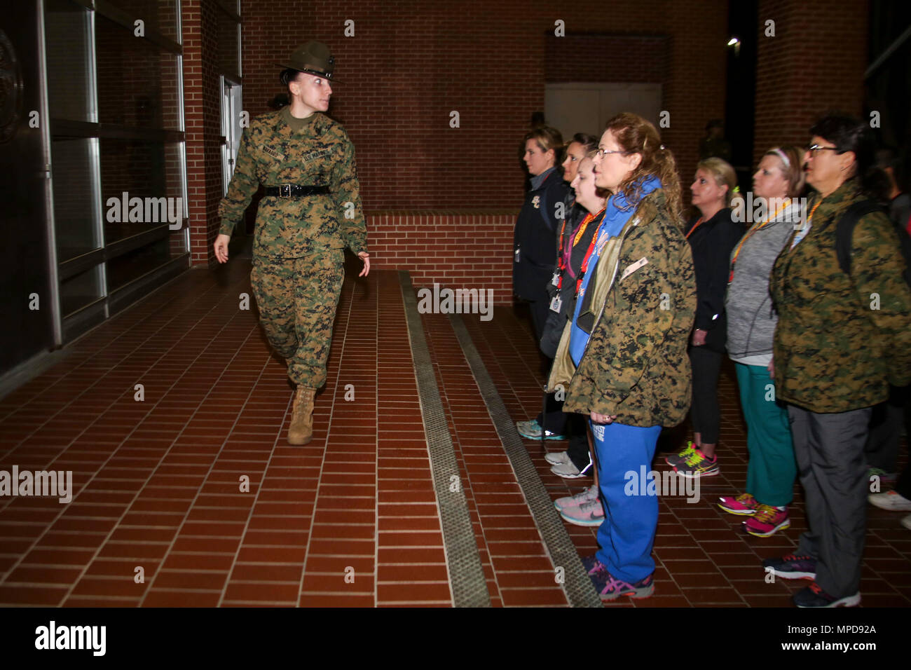 Staff Sergeant Jessica C. Navarro, a senior drill instructor, 4th ...