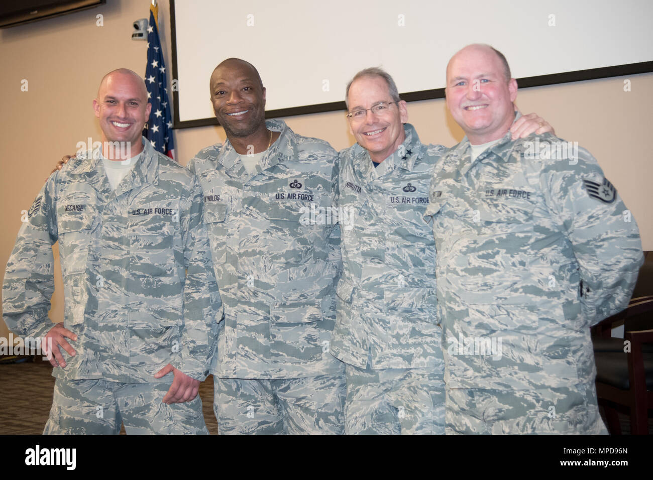 Staff Sgt. Justin Necaise, Staff Sgt. Ronald Patton and Master Sgt. Ray Reynolds, 403rd ...