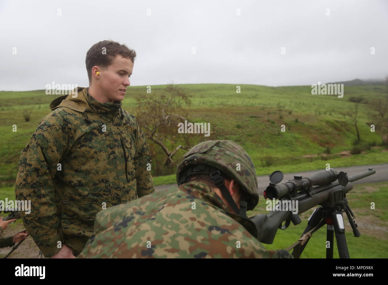 Sgt. Justin Adams, an instructor with 1st Marine Division Schools ‘Pre ...