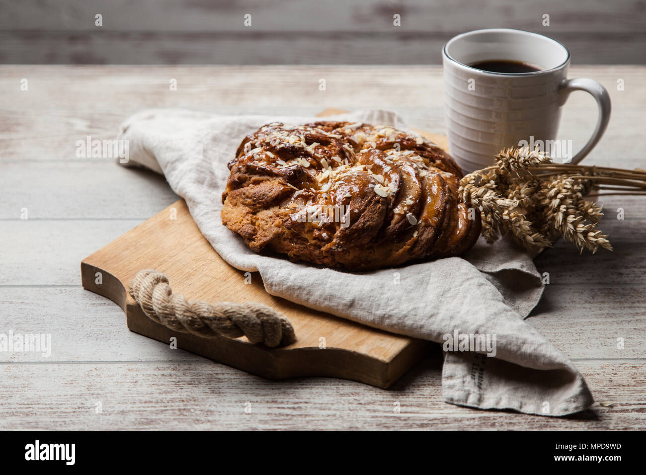 Sweet maple syrup bread Stock Photo - Alamy