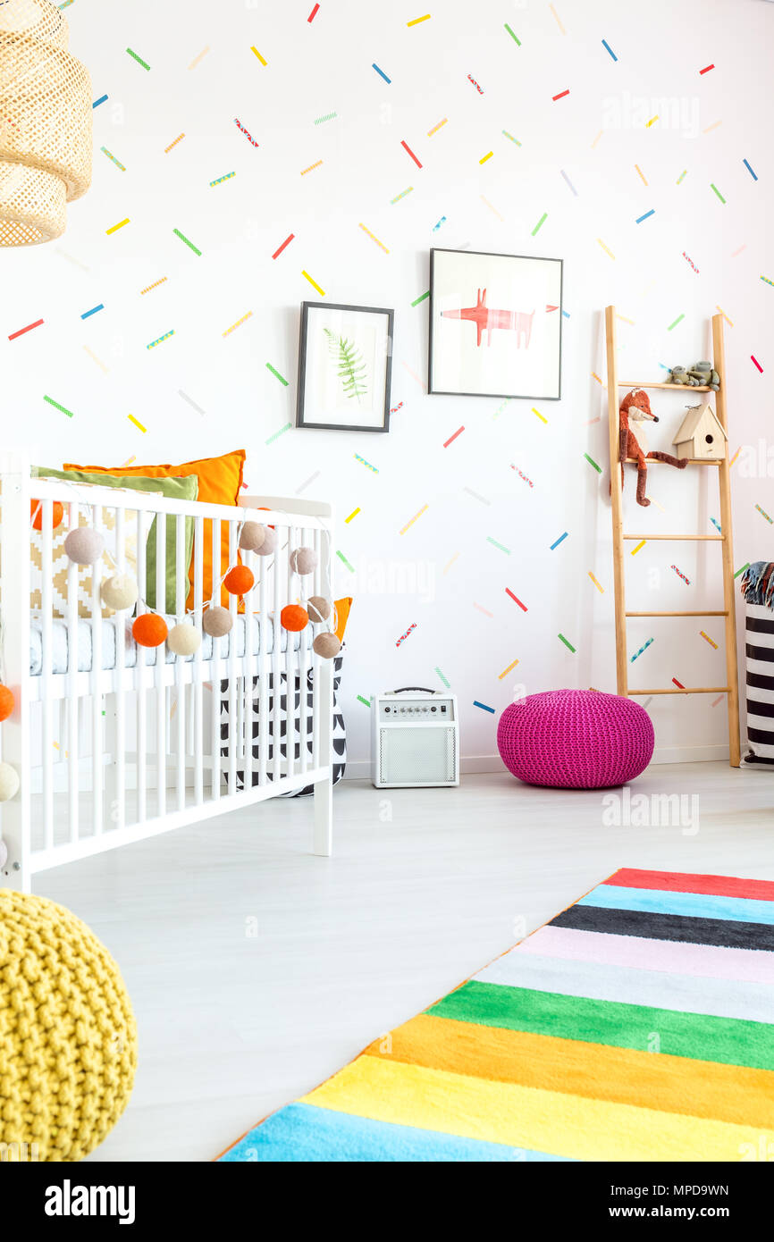 Bedroom with cot hi-res stock photography and images - Alamy