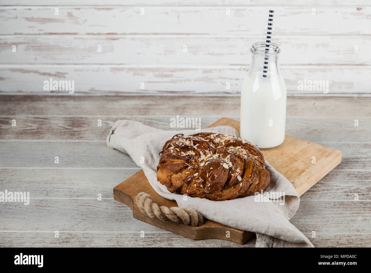 Sweet maple syrup bread Stock Photo - Alamy