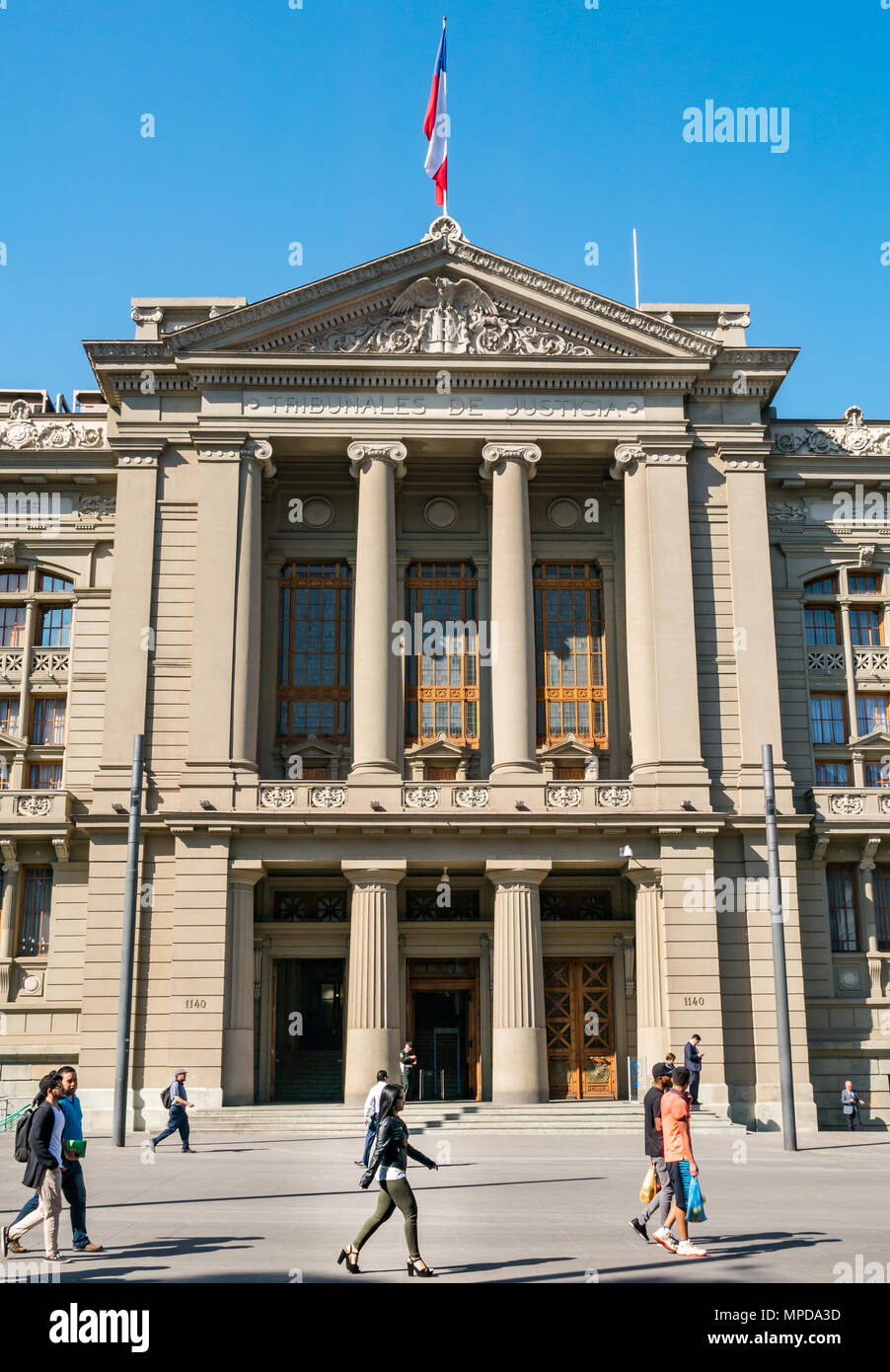 Palace of Courts of Justice building, Santiago, Chile, South America ...