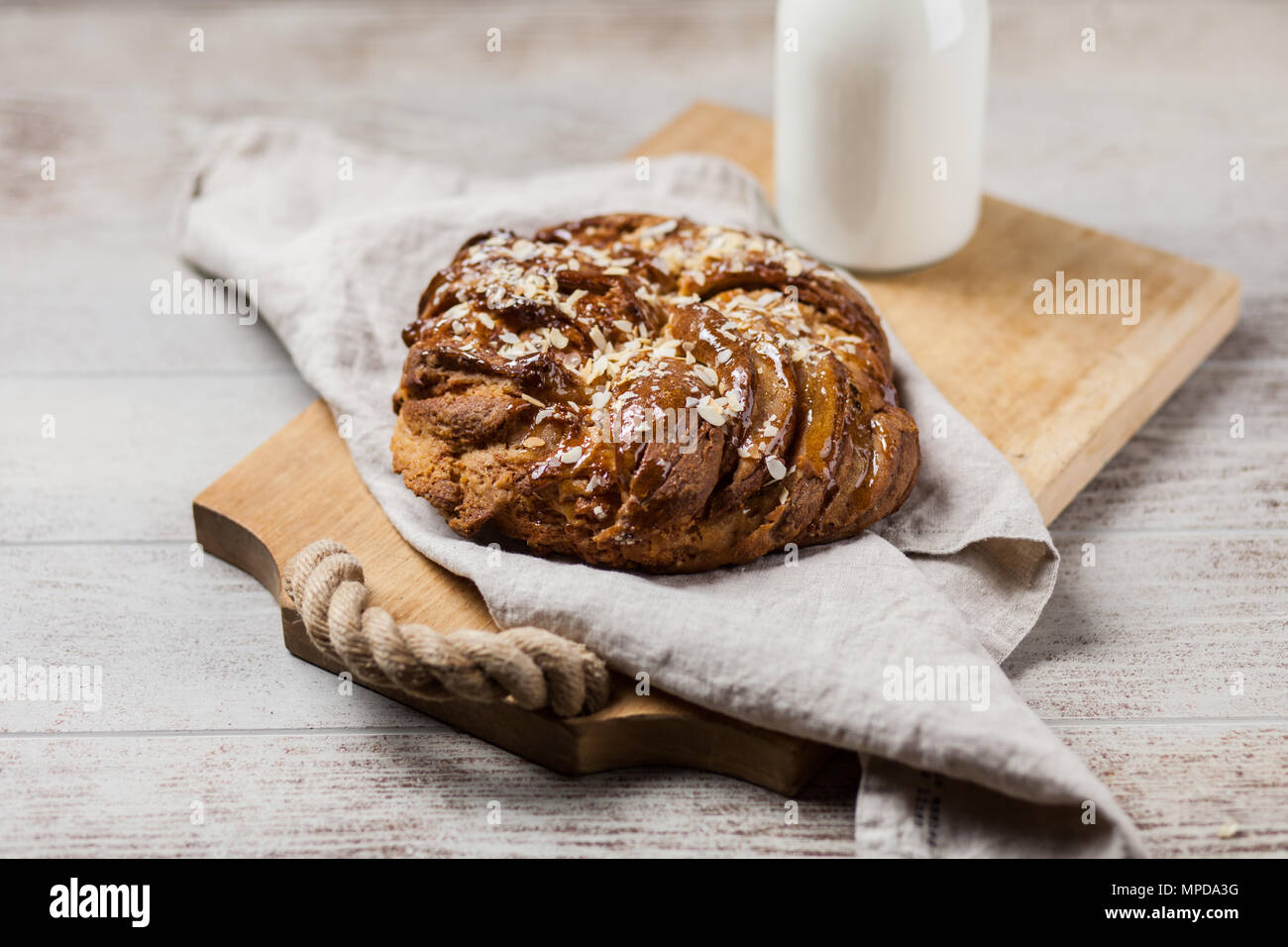 Sweet maple syrup bread Stock Photo - Alamy