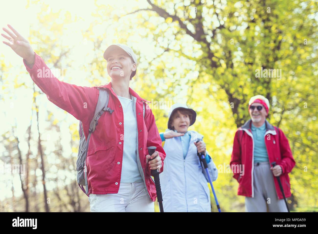 Inspired guide showing the way Stock Photo - Alamy