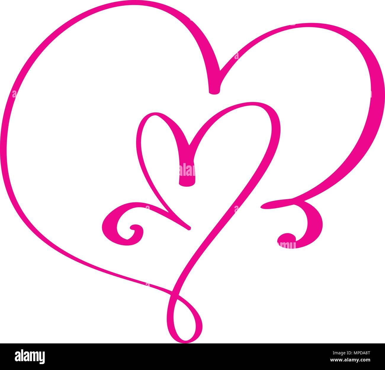 Heart love sign forever for Happy Valentines Day. Infinity Romantic ...