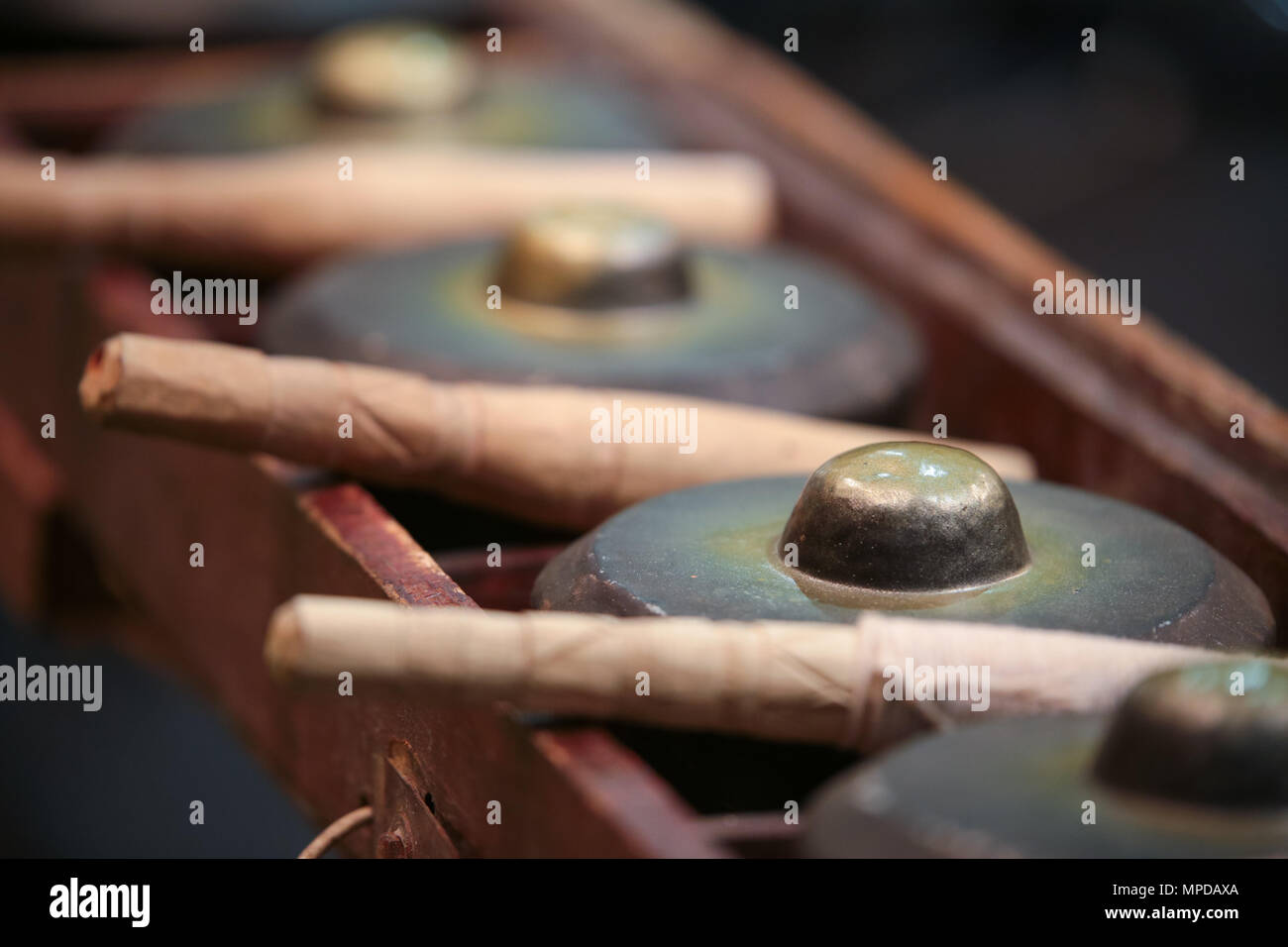 Classic musical gongs Stock Photo - Alamy