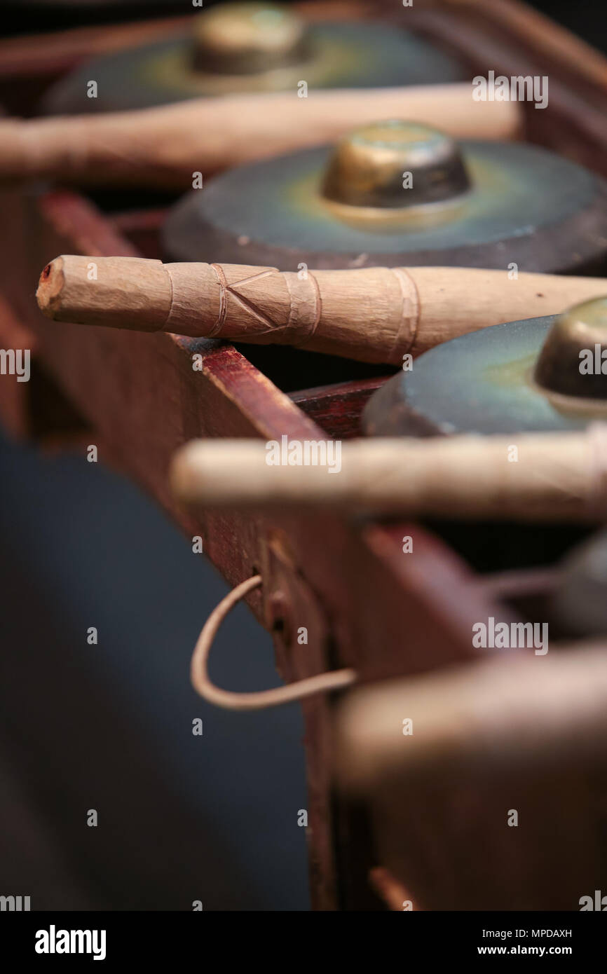 Classic musical gongs Stock Photo - Alamy