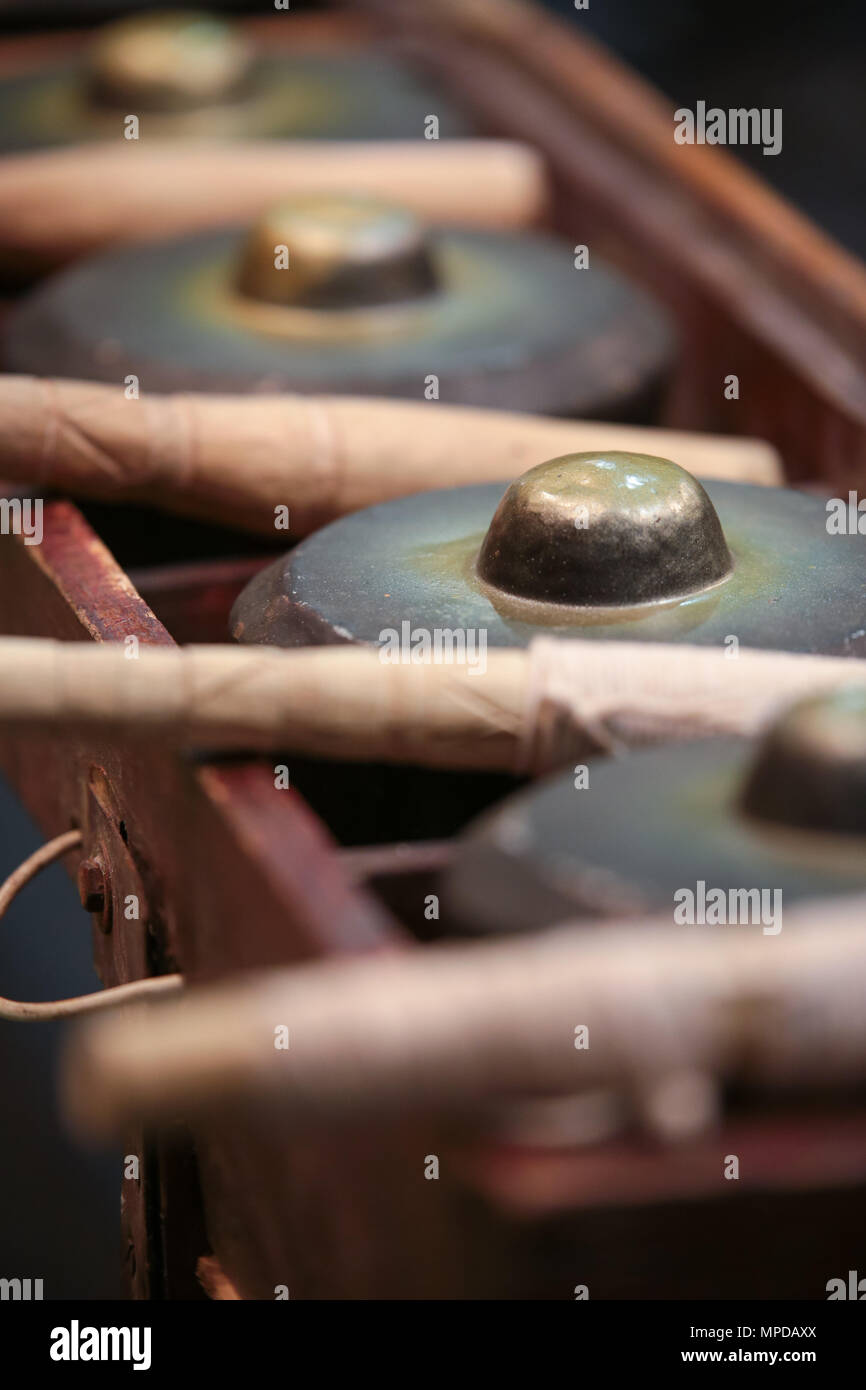 Classic musical gongs Stock Photo - Alamy