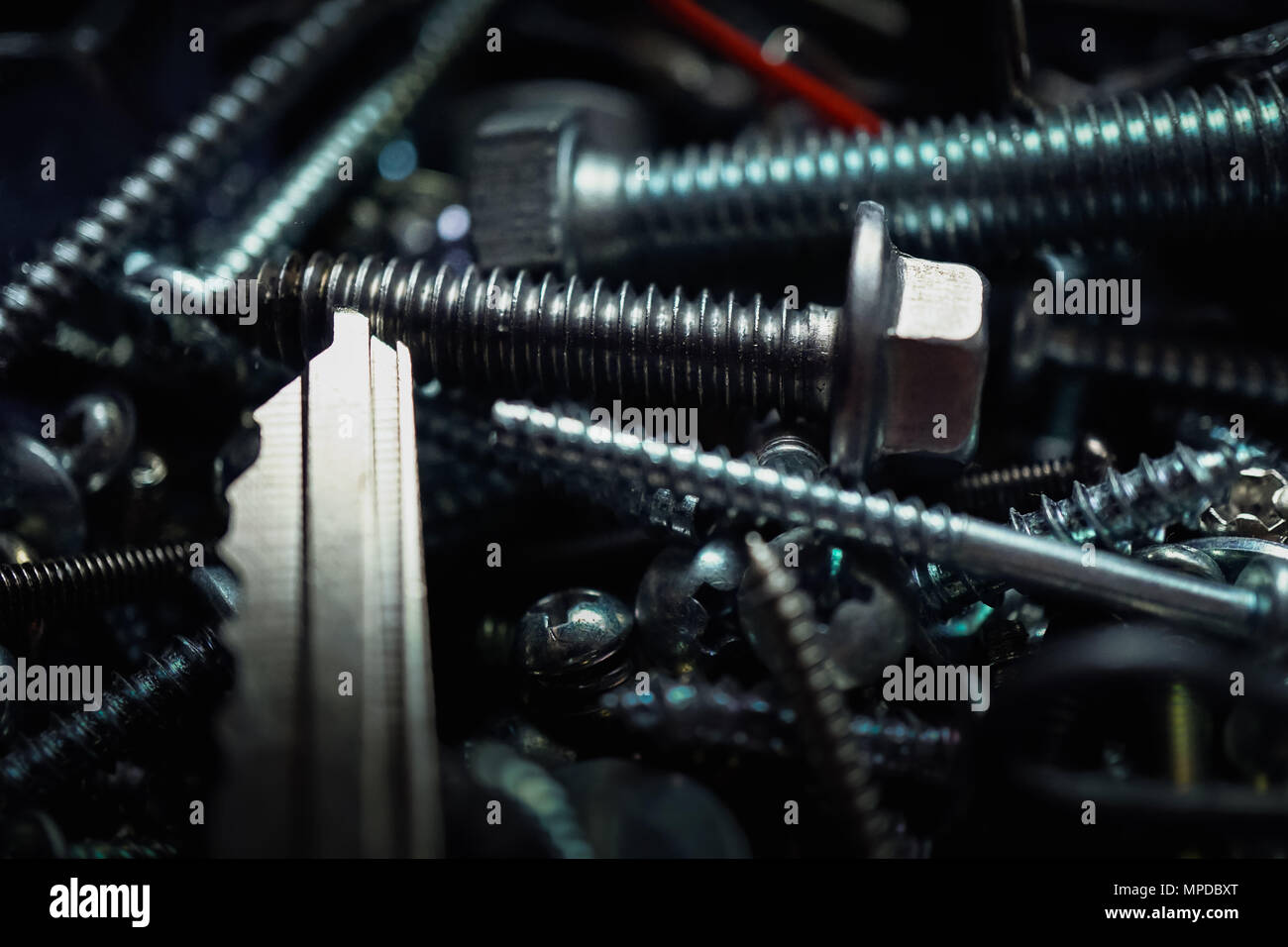 Assorted bolts and screws Stock Photo - Alamy