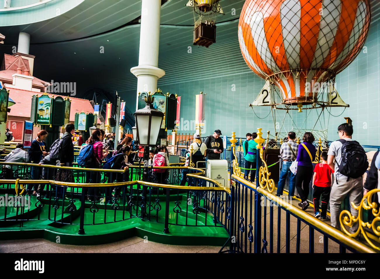 Seoul, South Korea - April 6, 2018: Aerial View of Lotte World ...