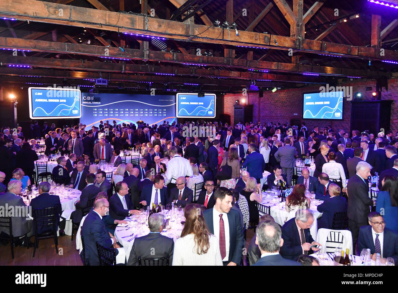 Guests at the CBI annual dinner at The Brewery in London Stock Photo ...