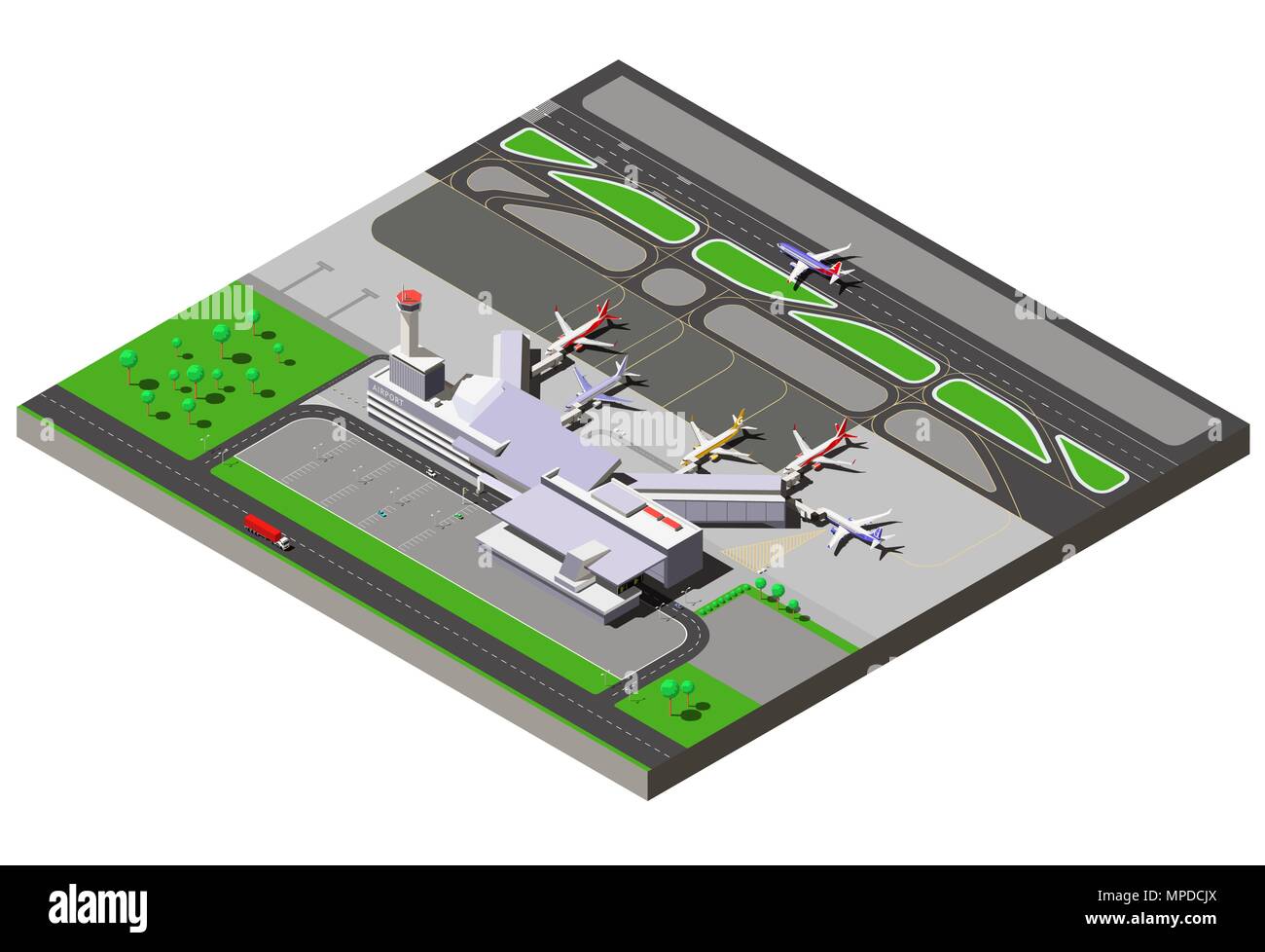 Passenger terminal building Stock Vector Images - Alamy