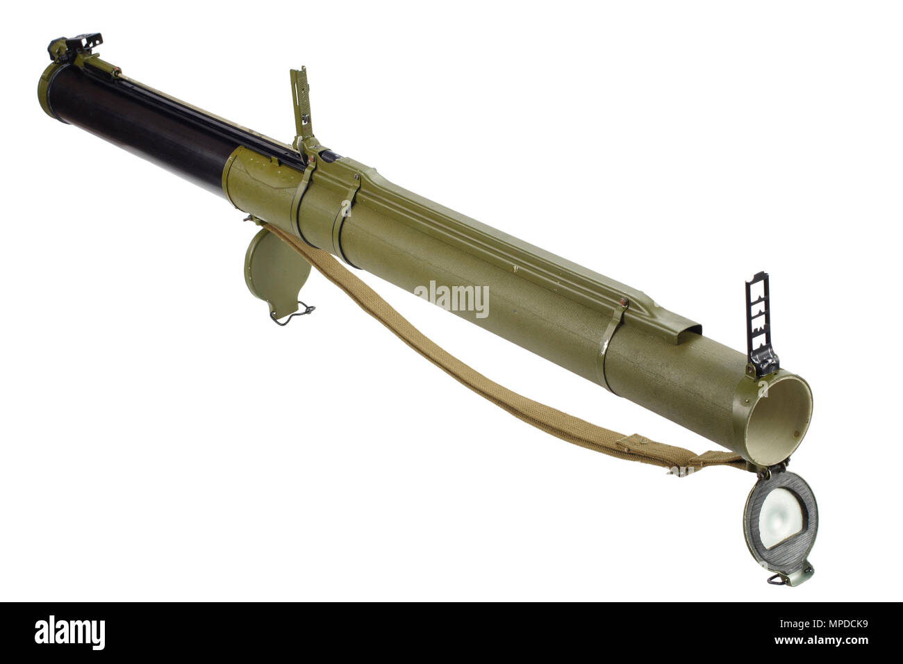 anti-tank rocket propelled grenade launcher isolated on white Stock ...