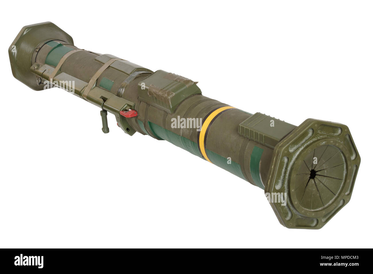 anti-tank rocket propelled grenade launcher isolated on white Stock ...