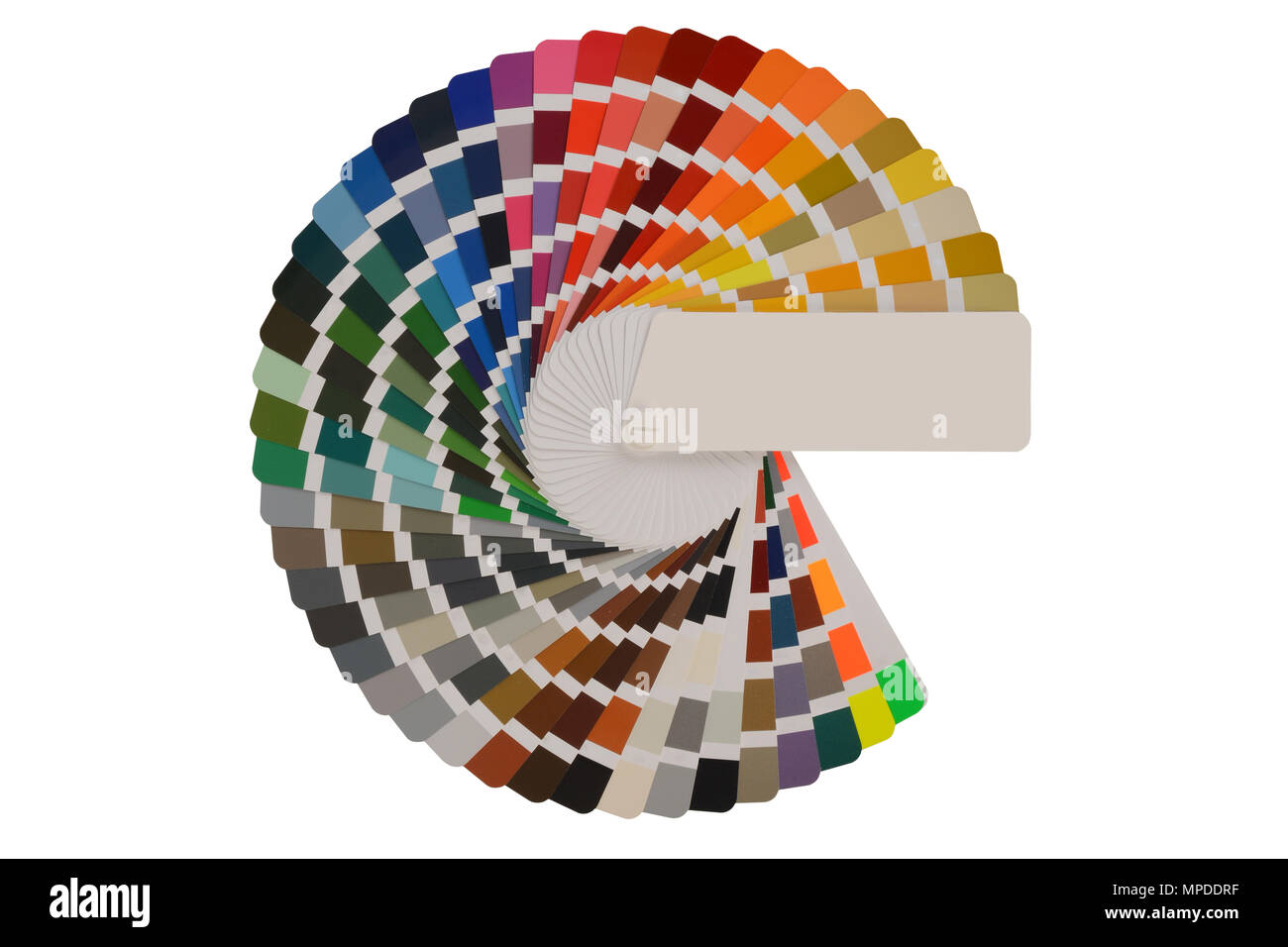 Color palette with various samples. Paint selection catalog, isolated ...