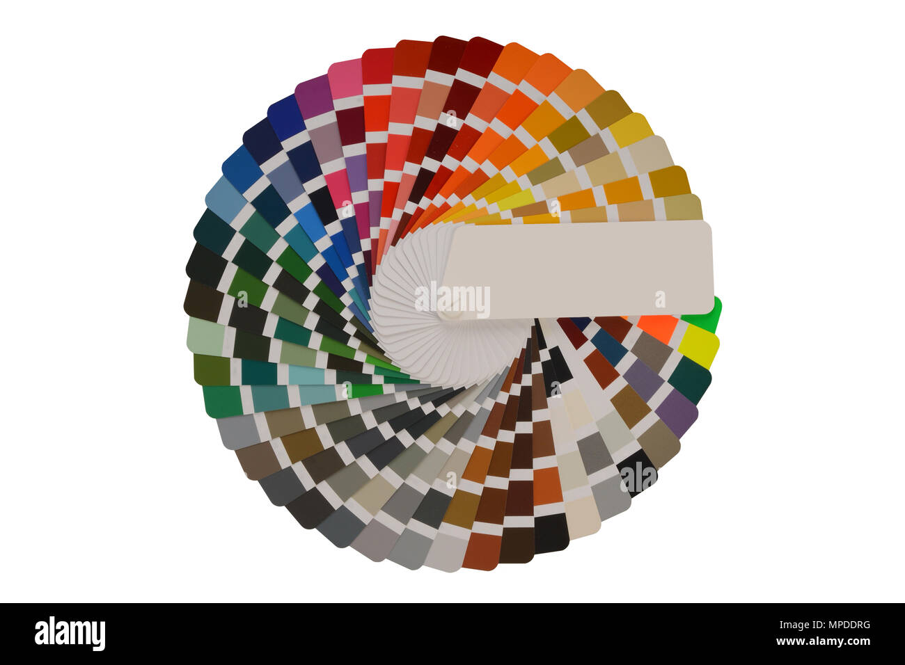 Color palette with various samples. Paint selection catalog, isolated ...