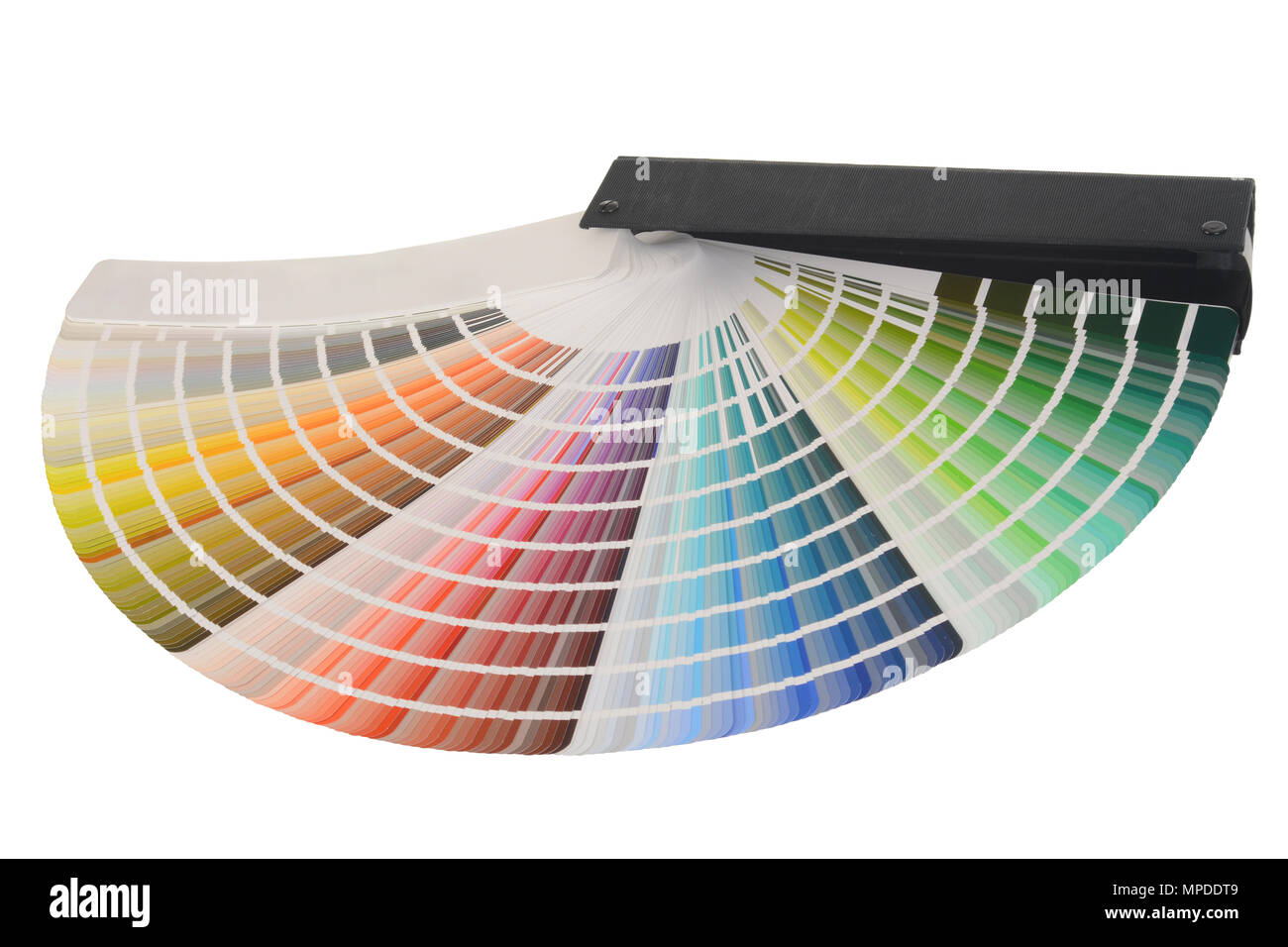Color palette with various samples. Paint selection catalog, isolated ...