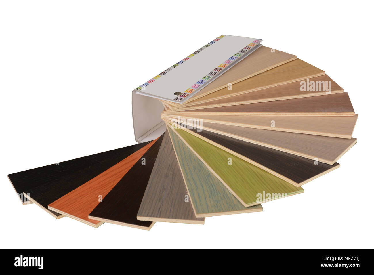 Color palette with various samples. Paint selection catalog, isolated ...