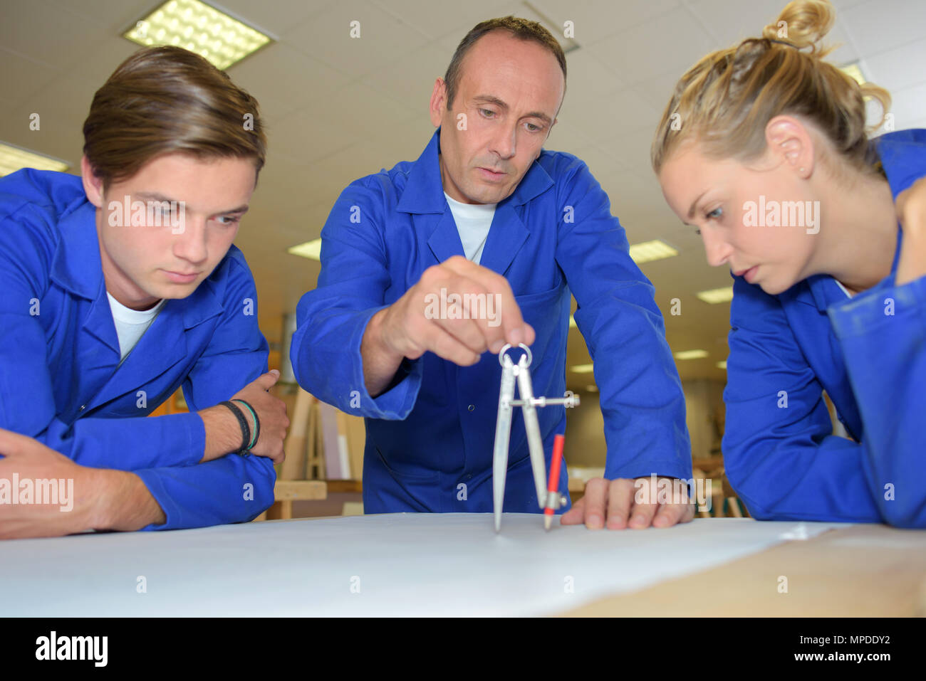 designing using a compass Stock Photo - Alamy