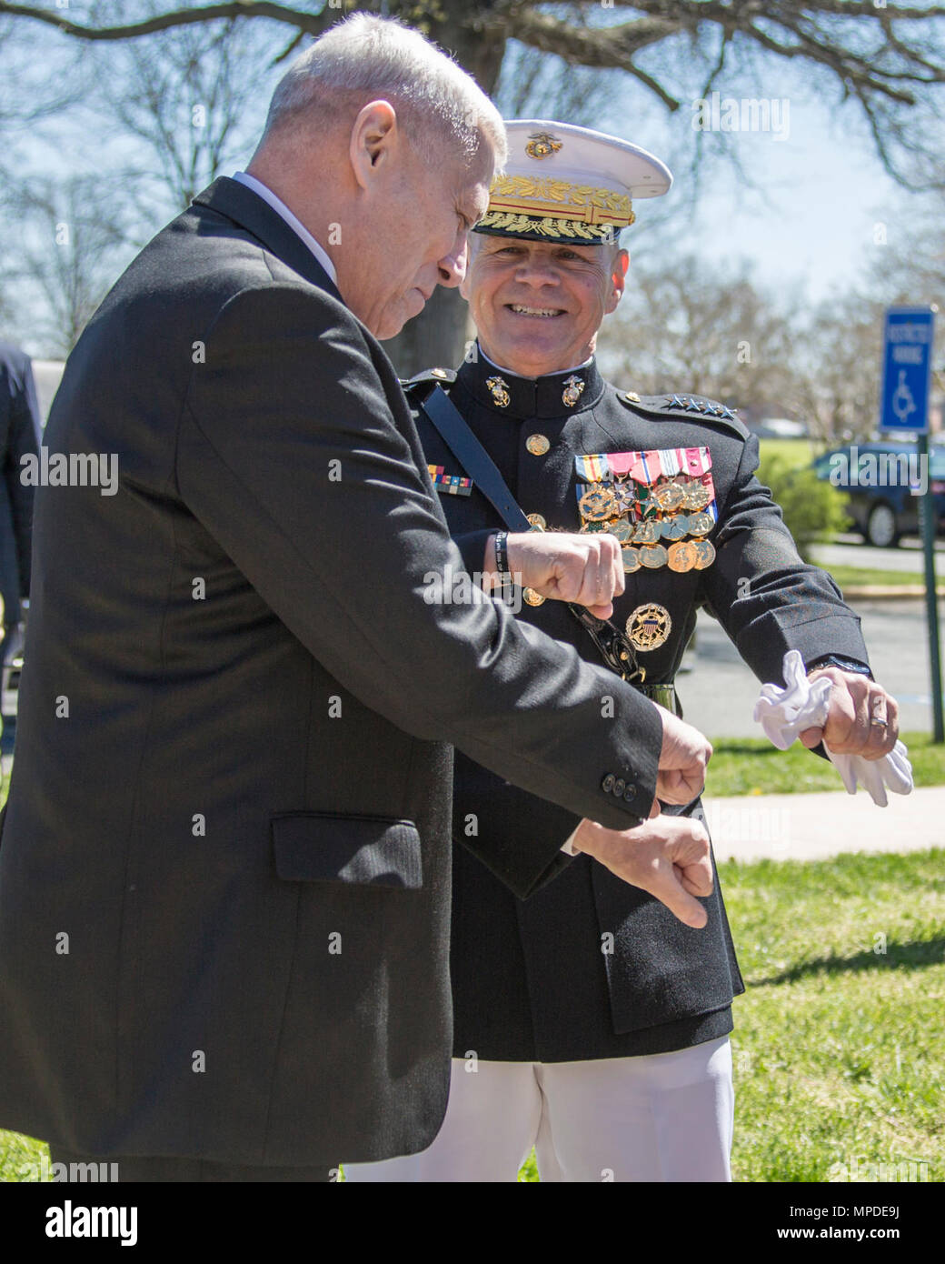 Commandant of the Marine Corps Gen. Robert B. Neller speaks with ...