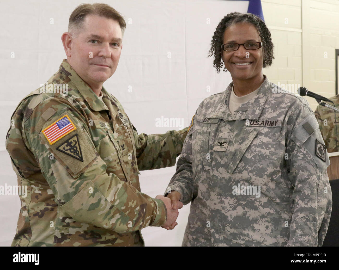 Col. Neal C. Lehan, commander of the Mississippi Medical Detachment ...