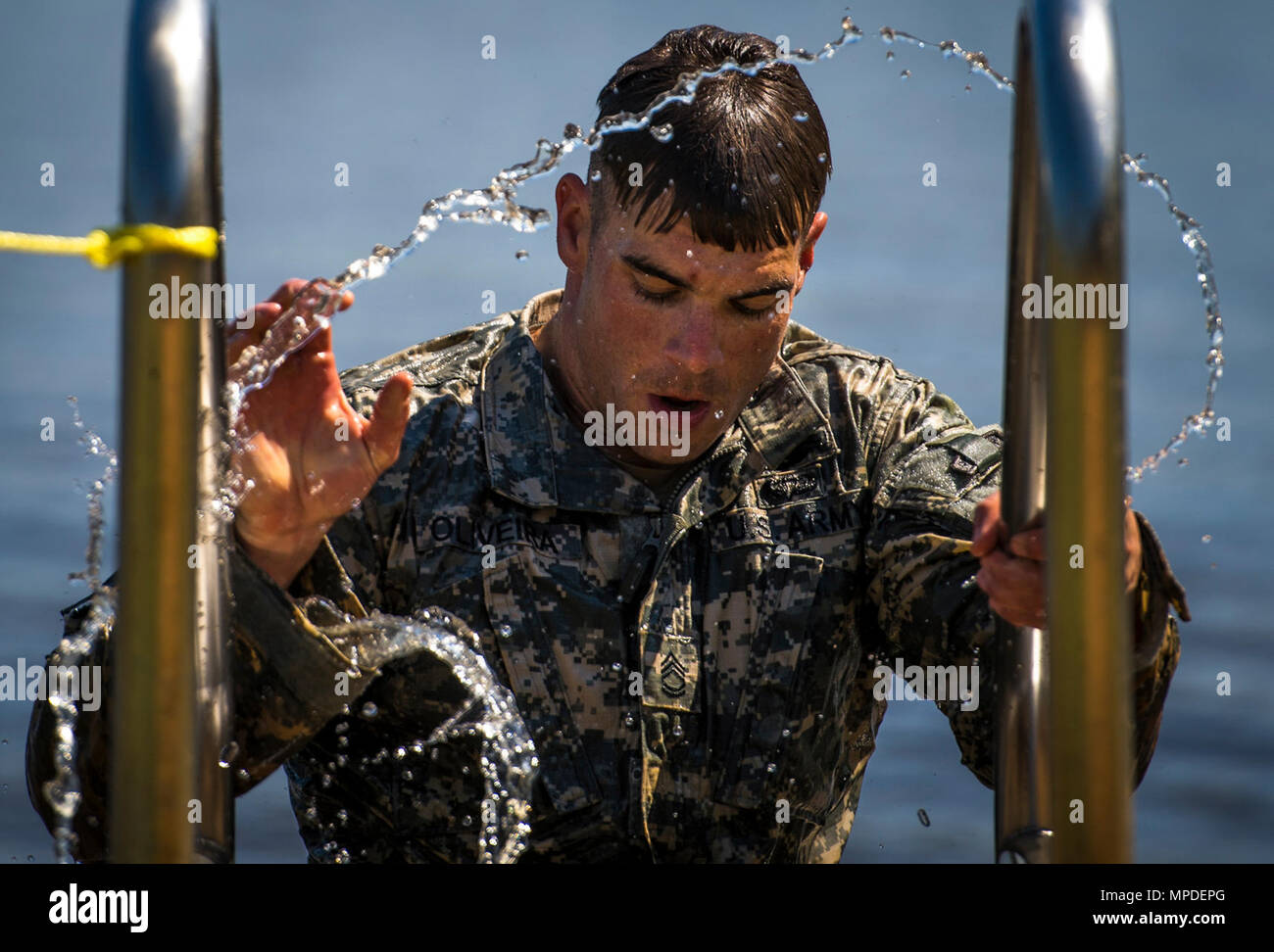 U.S. Army 1st Class Dustin Oliveira, a 7th Infantry Division Ranger ...