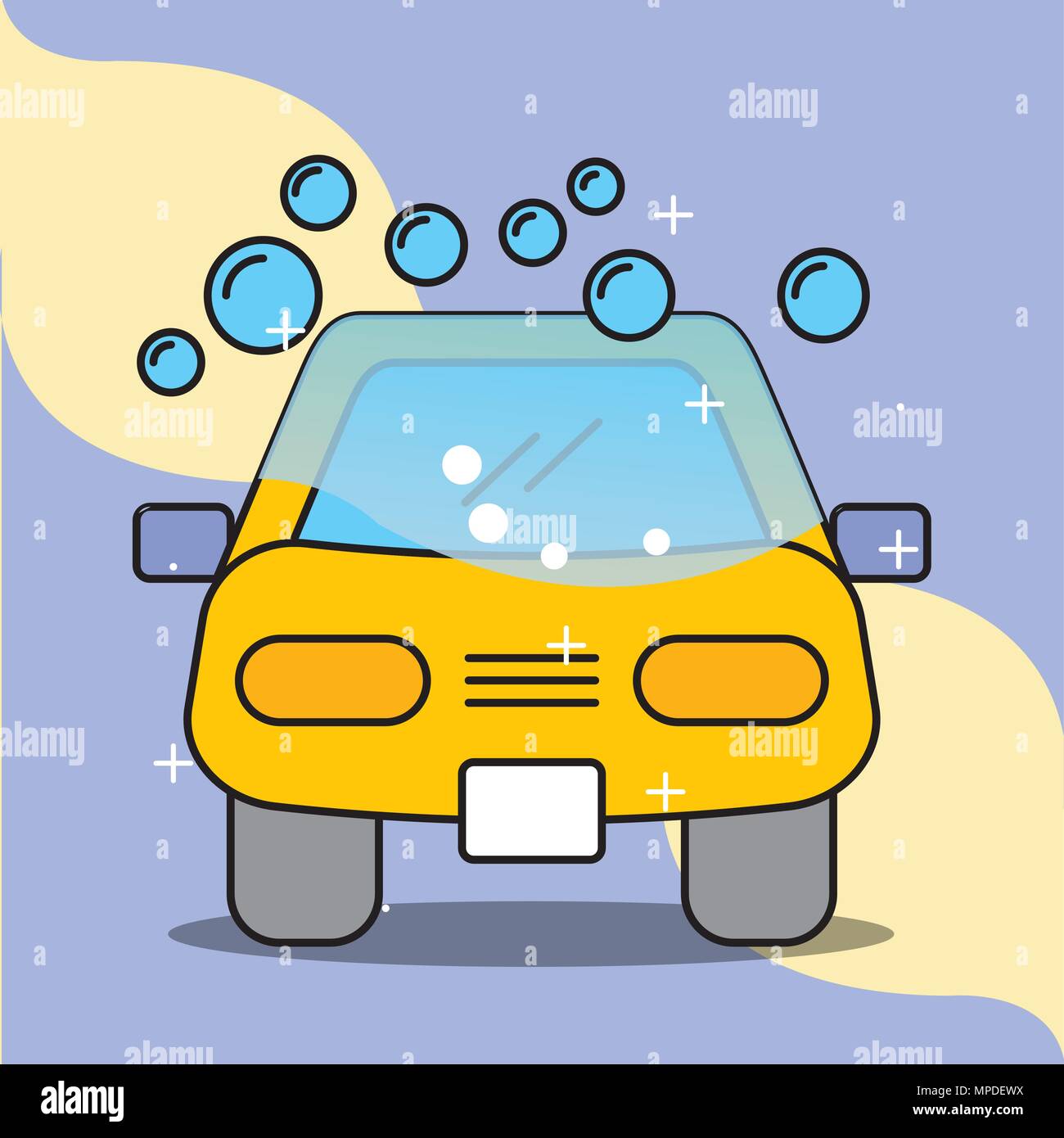 Foam carwash Stock Vector Images - Alamy
