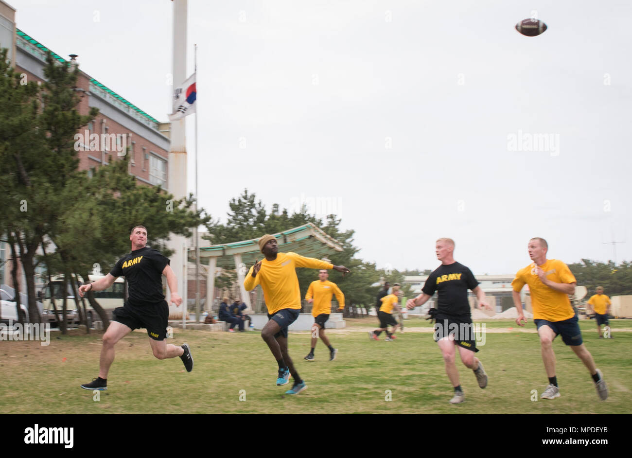 POHANG, Republic of Korea (April 9, 2017) – Sailors and Soldier play ...