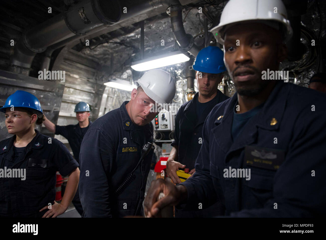 CHANGI NAVAL BASE, Singapore (April 9, 2017) Sailors aboard littoral ...