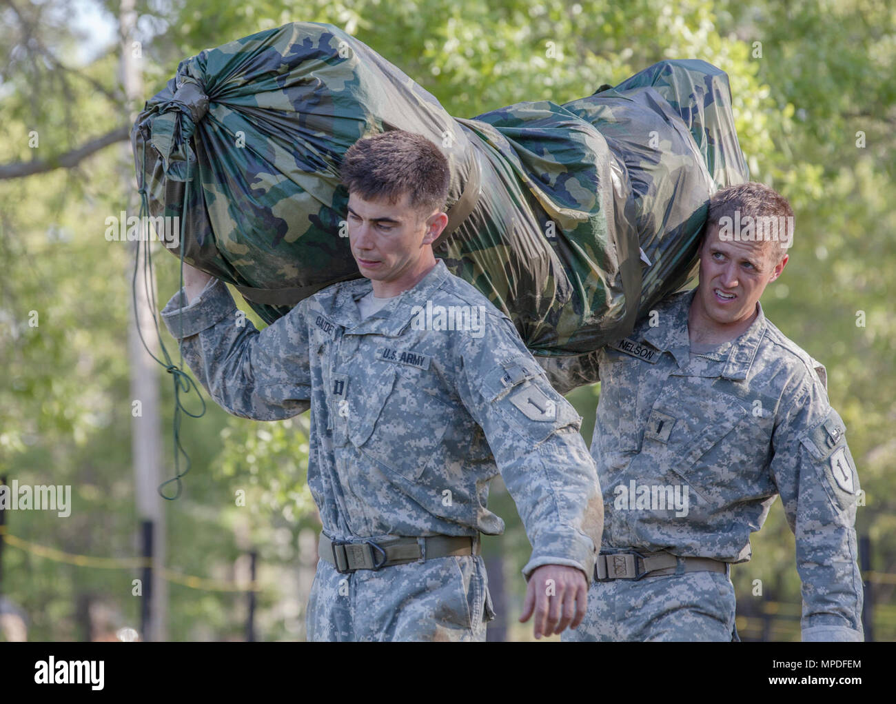 U.S. Army Rangers Capt. Mark Gaudet and 1st Lt. Timothy Nelson ...