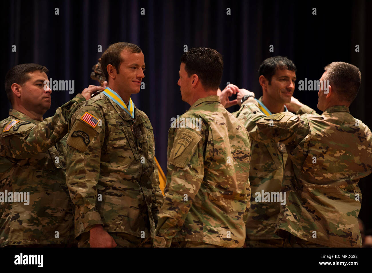 U.S. Army Rangers Capt. Michael Rose and Master Sgt. Josh Horsager of ...