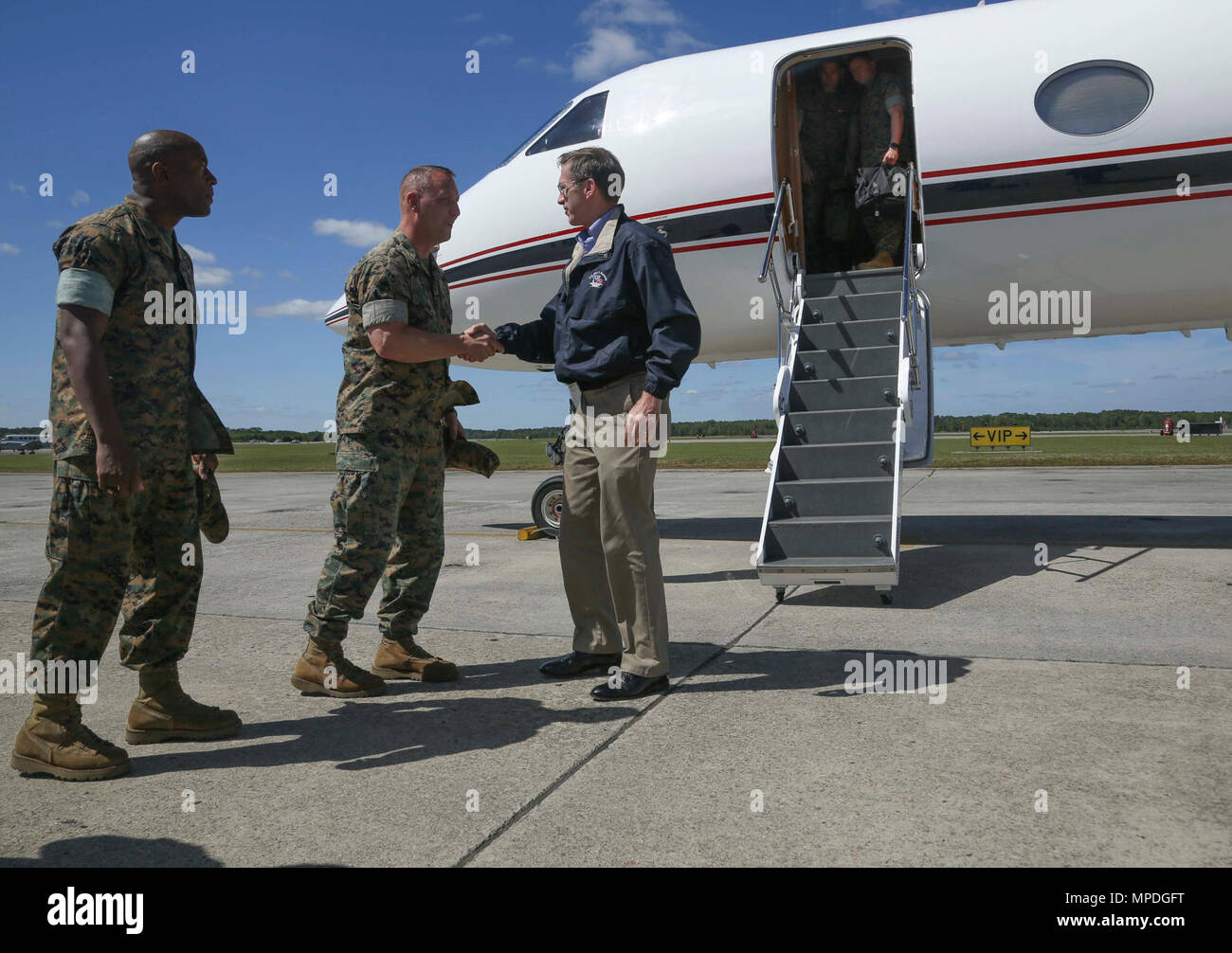 U.S. Marine Corps Col. Peter D. Buck, commanding officer of Marine ...
