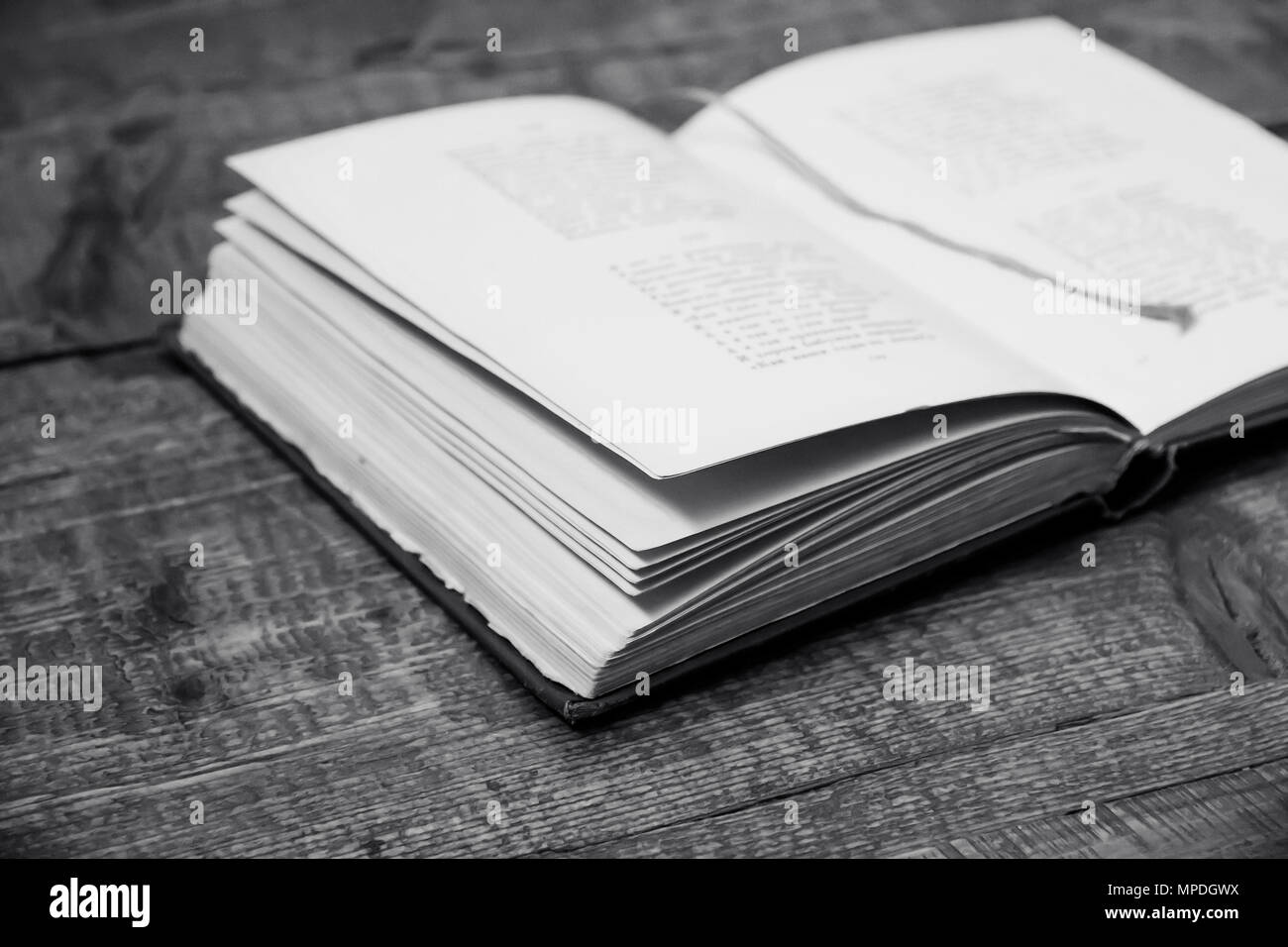 Old book open laying on hi-res stock photography and images - Alamy