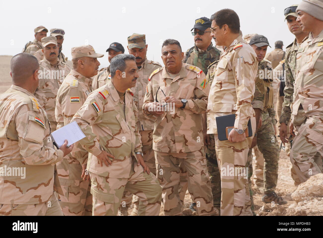 The Commanding General of the 9th Iraqi Army Division Lt. Gen. Qasim ...