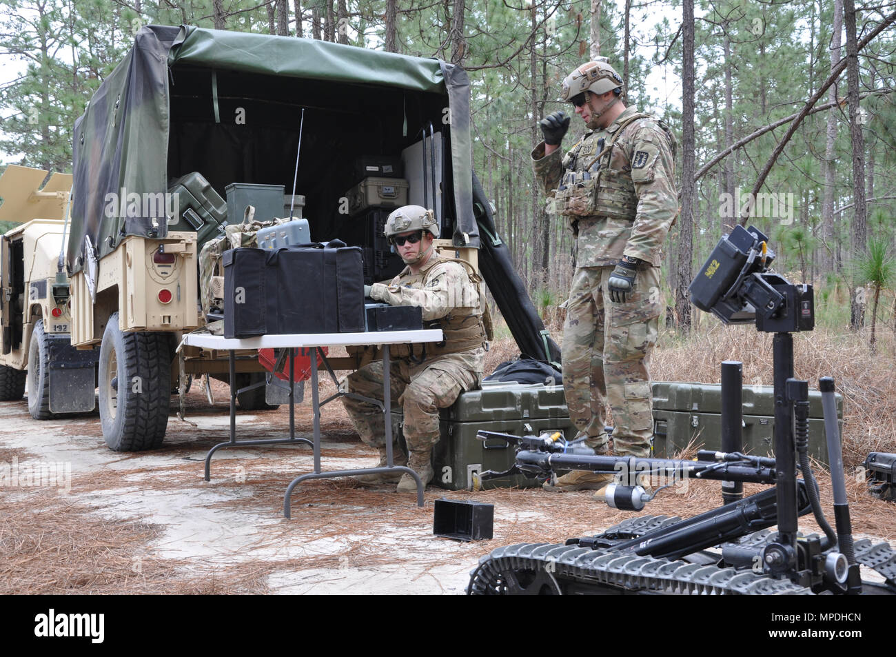 Sgt. Devin McAdams, explosive ordnance disposal team member, 18th ...
