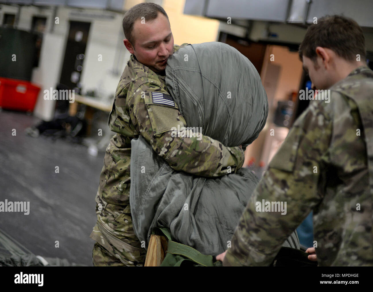 U.S. Air Force Staff Sgt. Brian Demik, left, and U.S. Air Force Staff ...