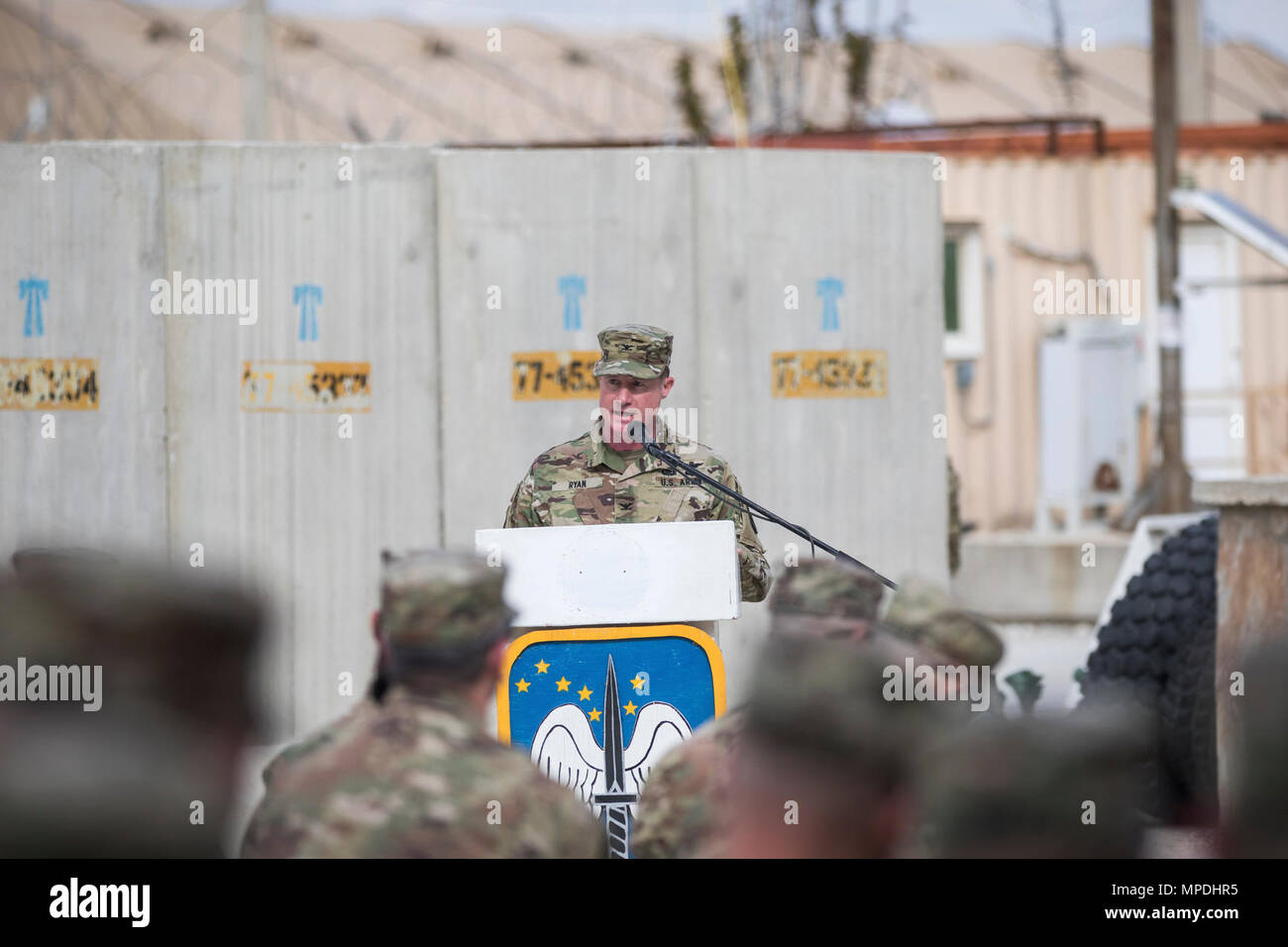 U.S. Army Col. William Ryan, 16th Combat Aviation Brigade commander ...