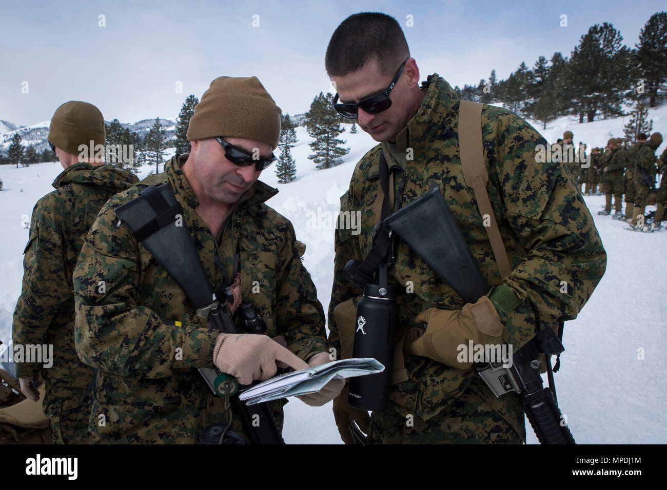 U.S. Marine Corps Lt. Col. Christopher Haar, battalion commander, and ...