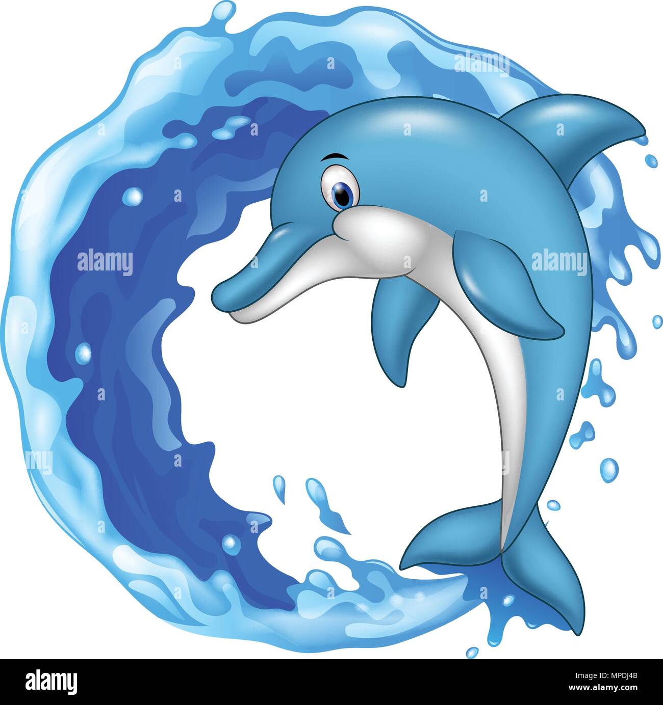 Cartoon dolphin hi-res stock photography and images - Alamy