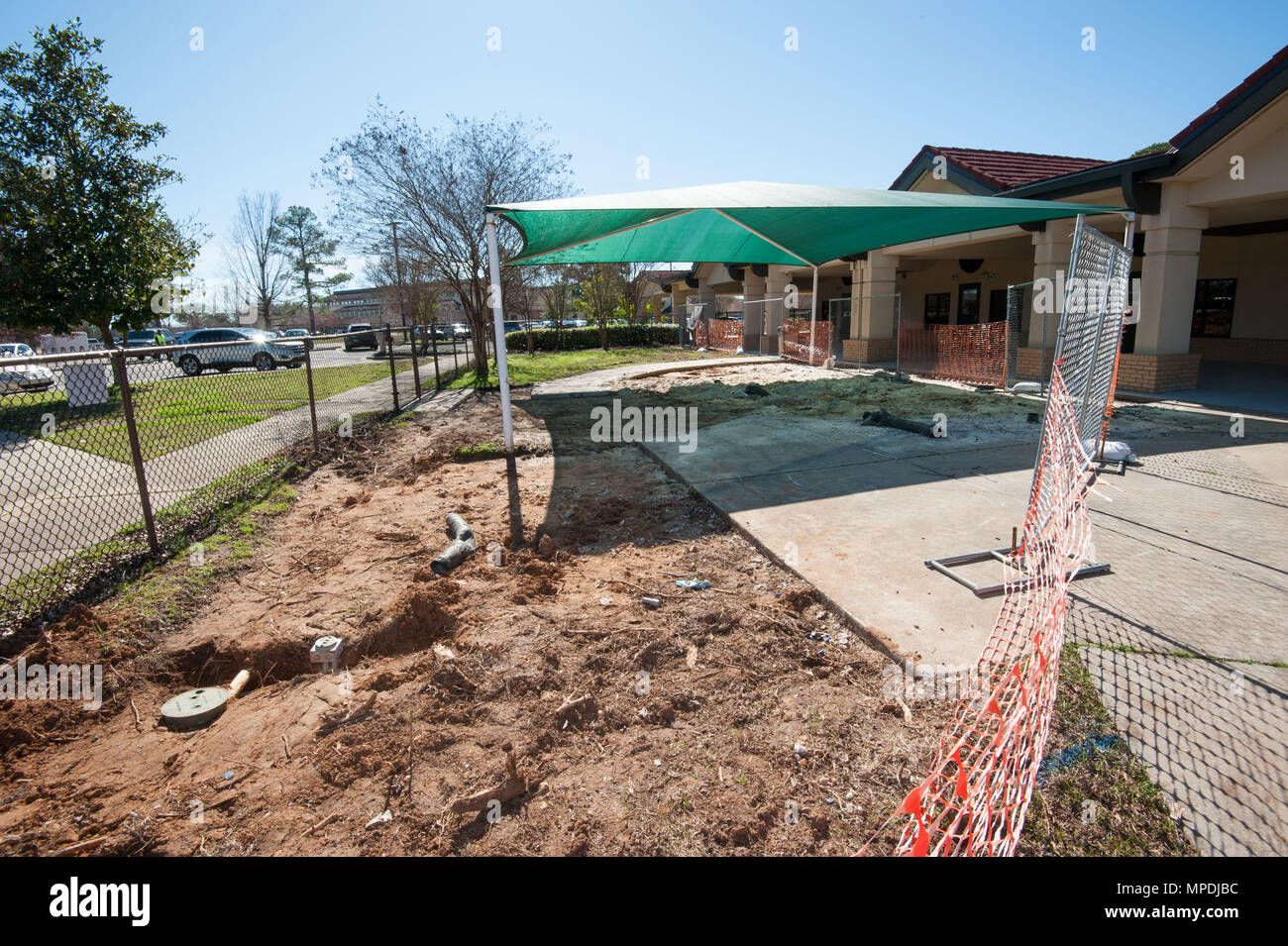 Maxwell AFB, Ala. - The playgrounds of the Child Development Center ...