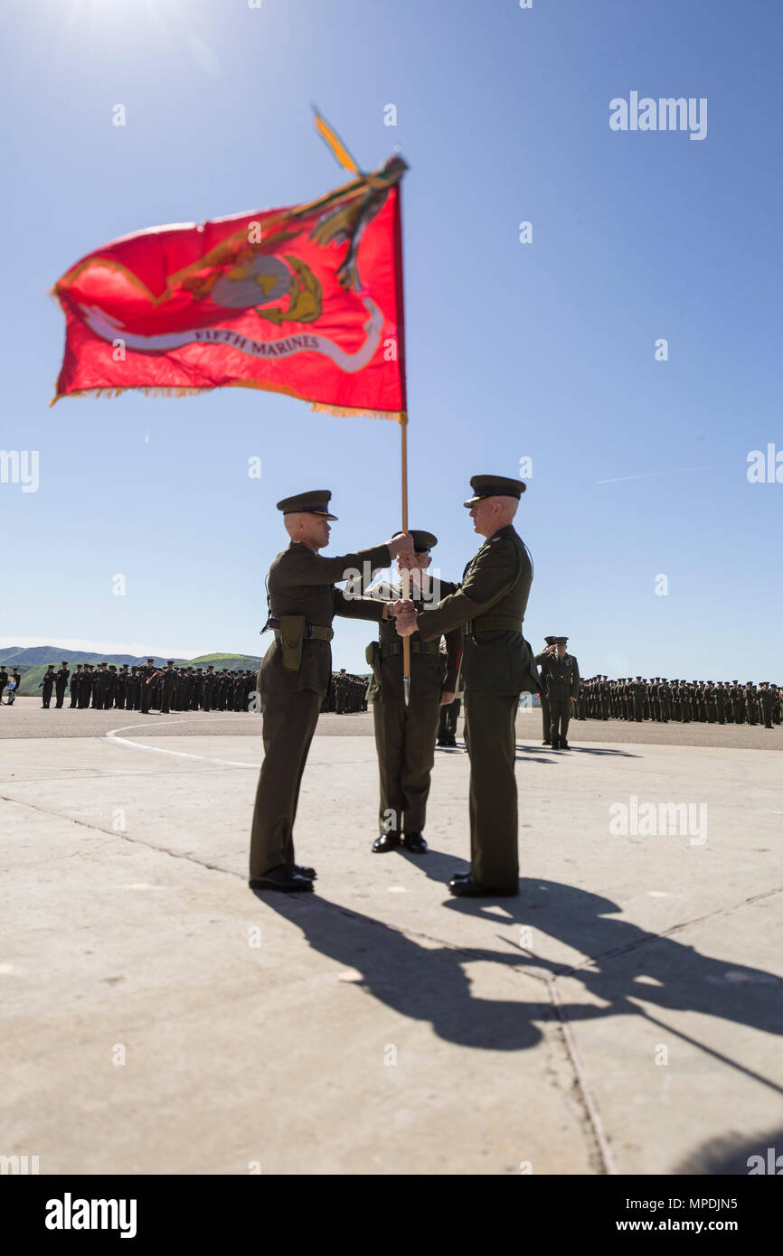 U.S. Marine Corps Col. Kenneth Kassner (right), former commanding ...