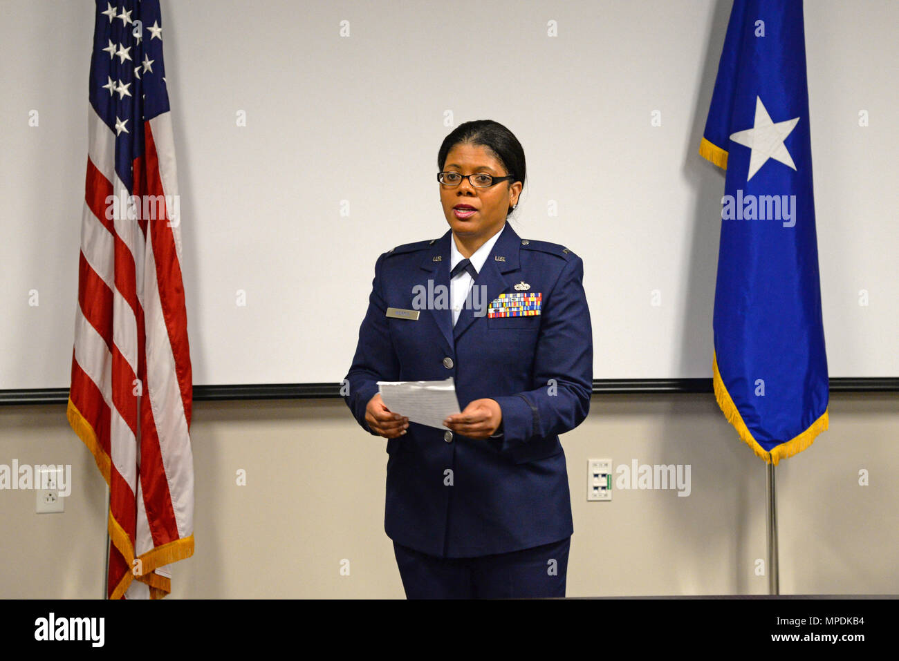 U.S. Air Force 1st Lt. Anita Morris, a chaplain with the New Jersey Air ...