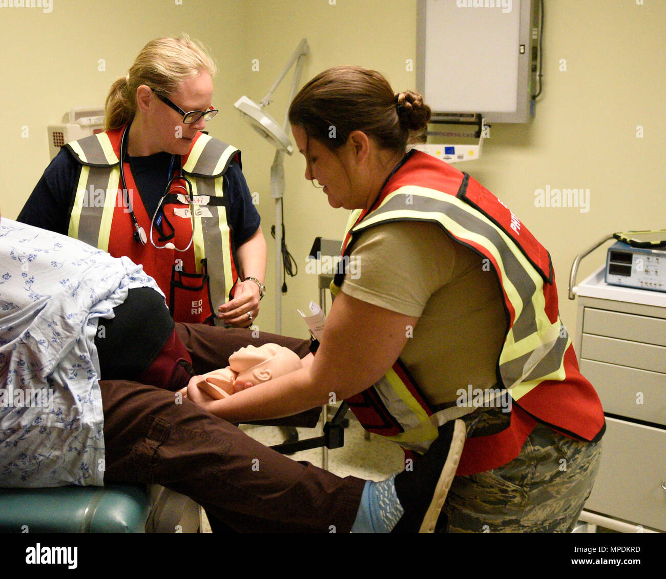 Maj. Cari Matthews, a physician with the Montana Air National Guard ...