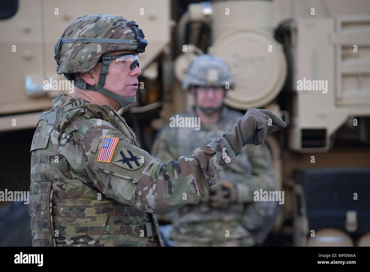 Brigadier General Tom Carden, commander of the Georgia Army National ...