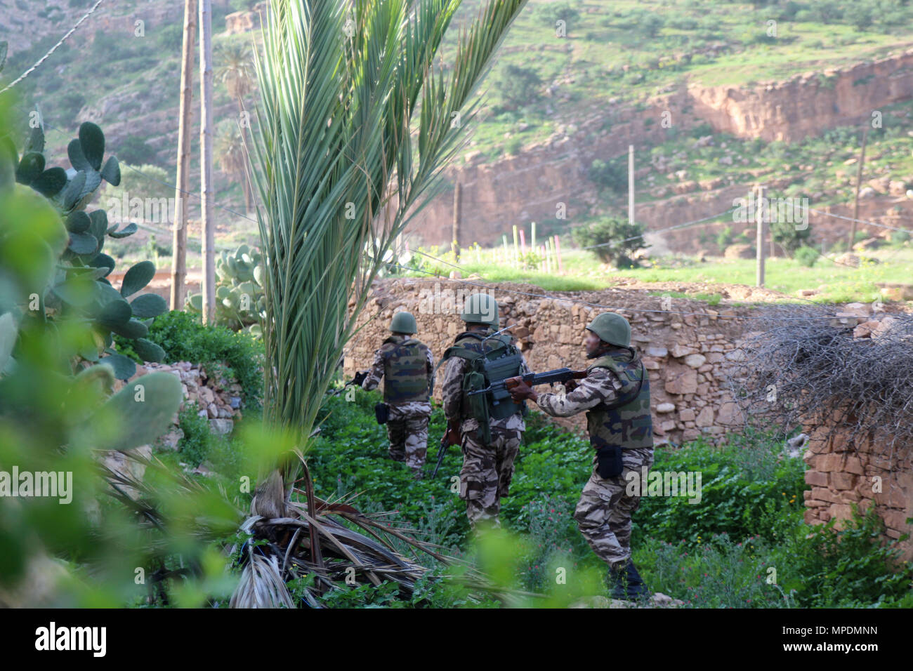 Members of Morocco's special operations forces methodically clear ...