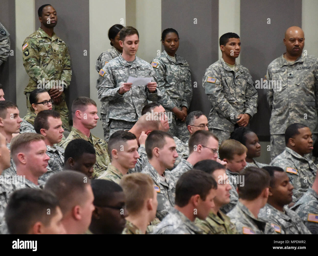A Soldier from the crowd describes an Army Value and how each fallen ...