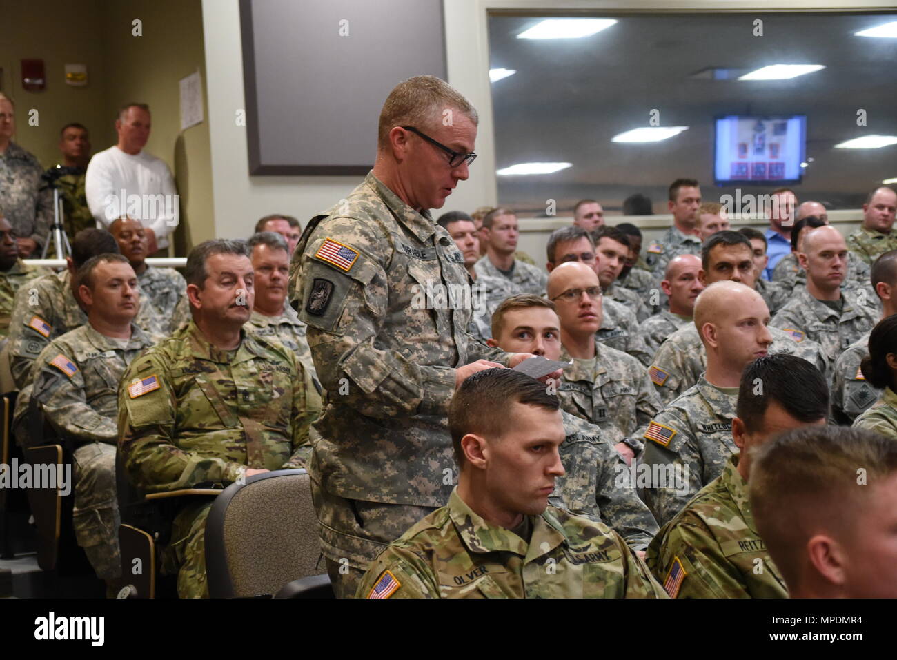 A Soldier from the crowd describes an Army Value and how each fallen ...