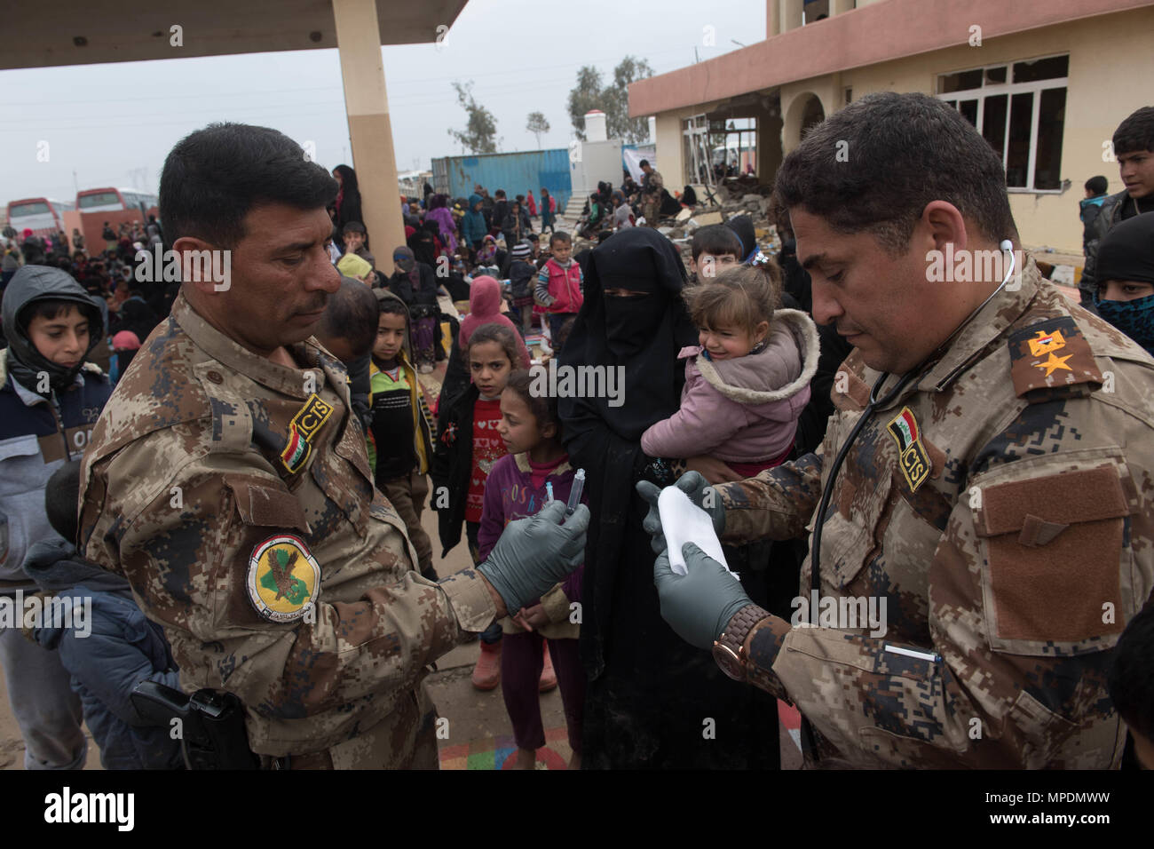 Iraqi Counter Terrorism Service surgeon Lt. Col. Hayder Al Sudani ...