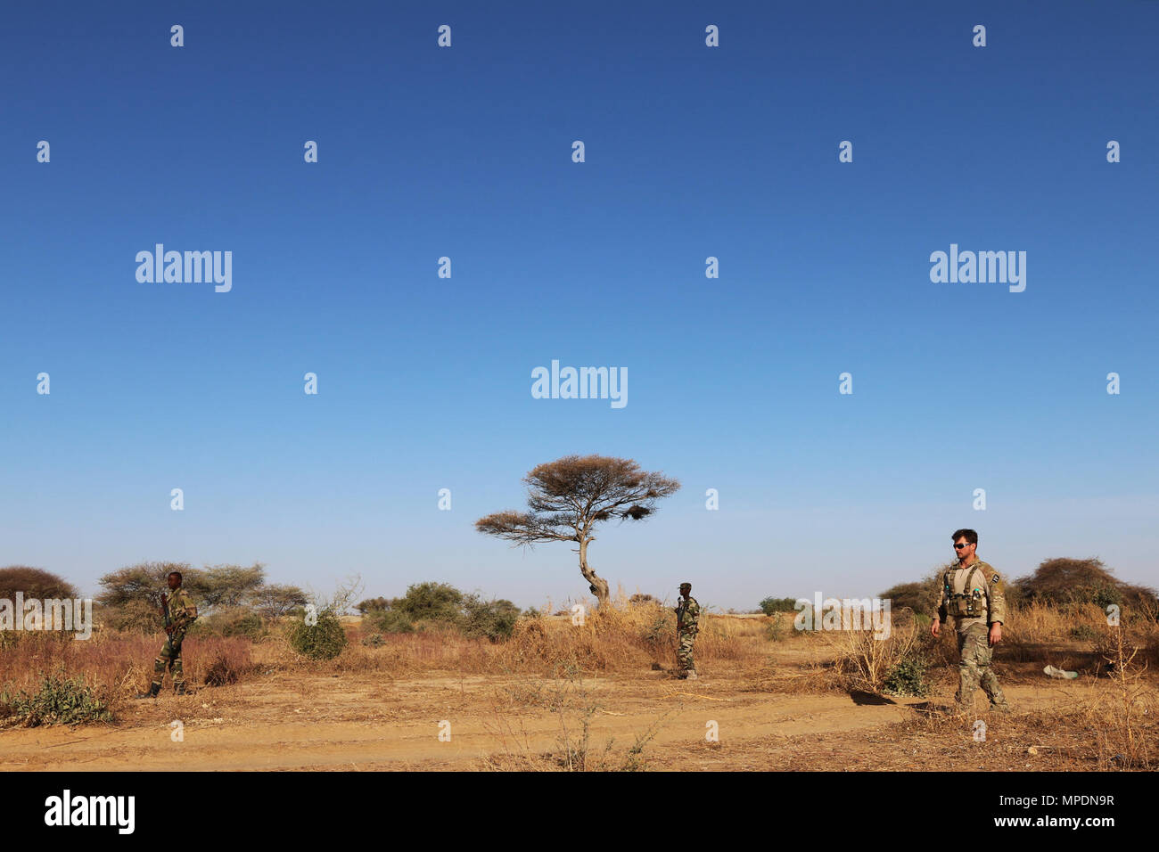 A green beret with 3rd Special Forces Group (Airborne) practices ...